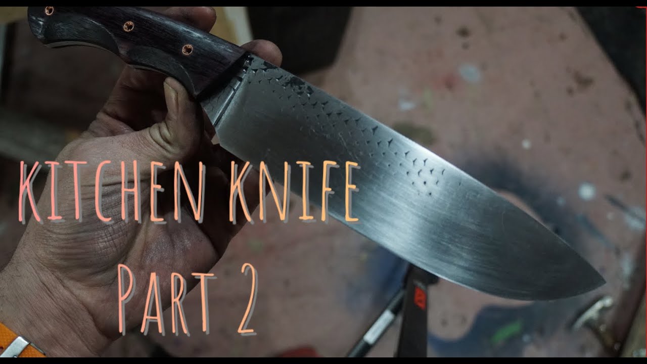 Knife making- Farriers rasp Kitchen knife part two - YouTube