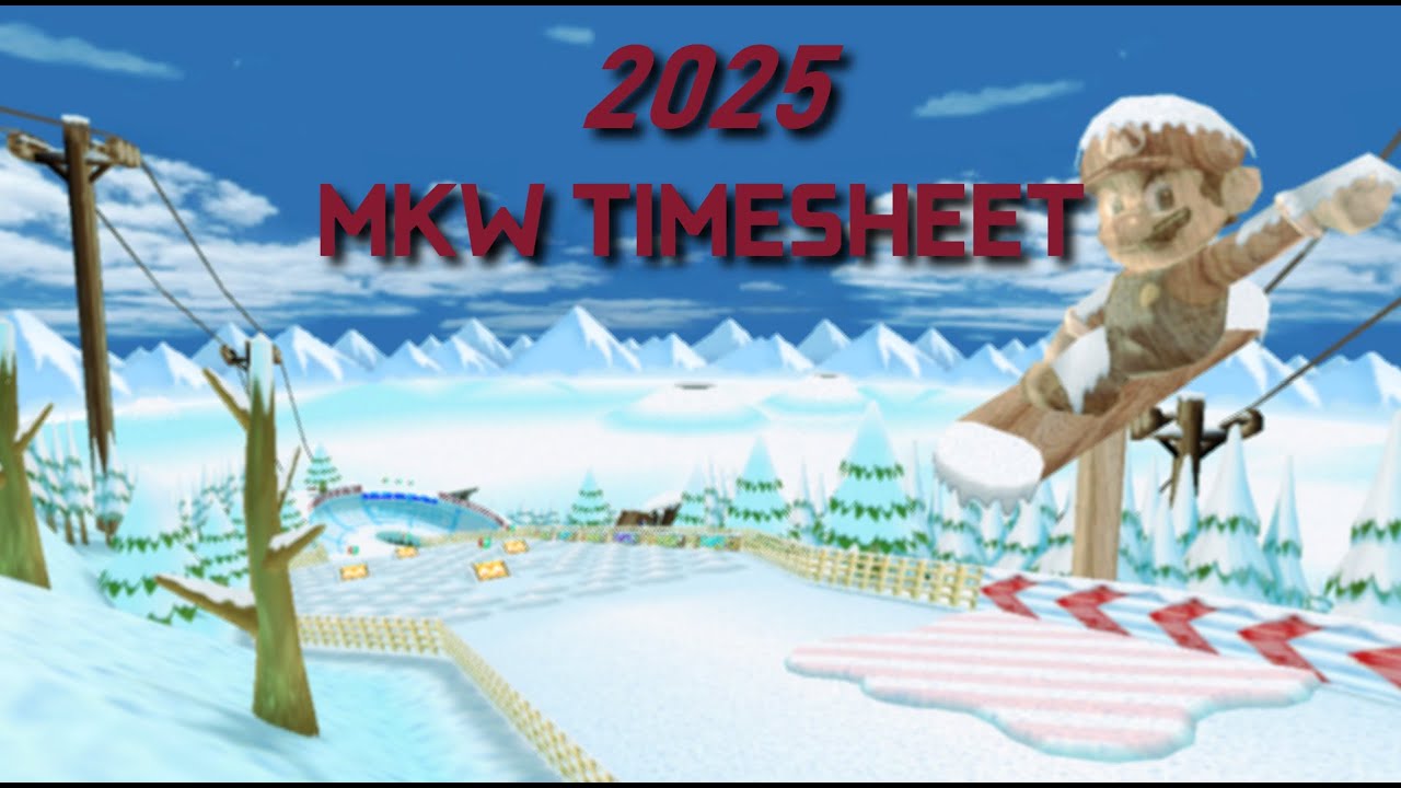 Tara's 2025 Mario Kart Wii Time Trial Timesheet - YouTube