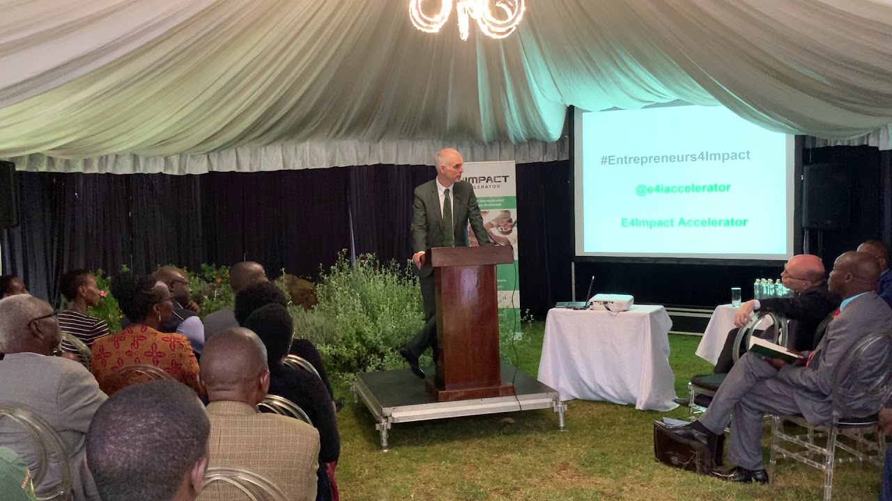 Simon Mordue EU Ambassador to Kenya visit to the E4Impact Accelerator ...