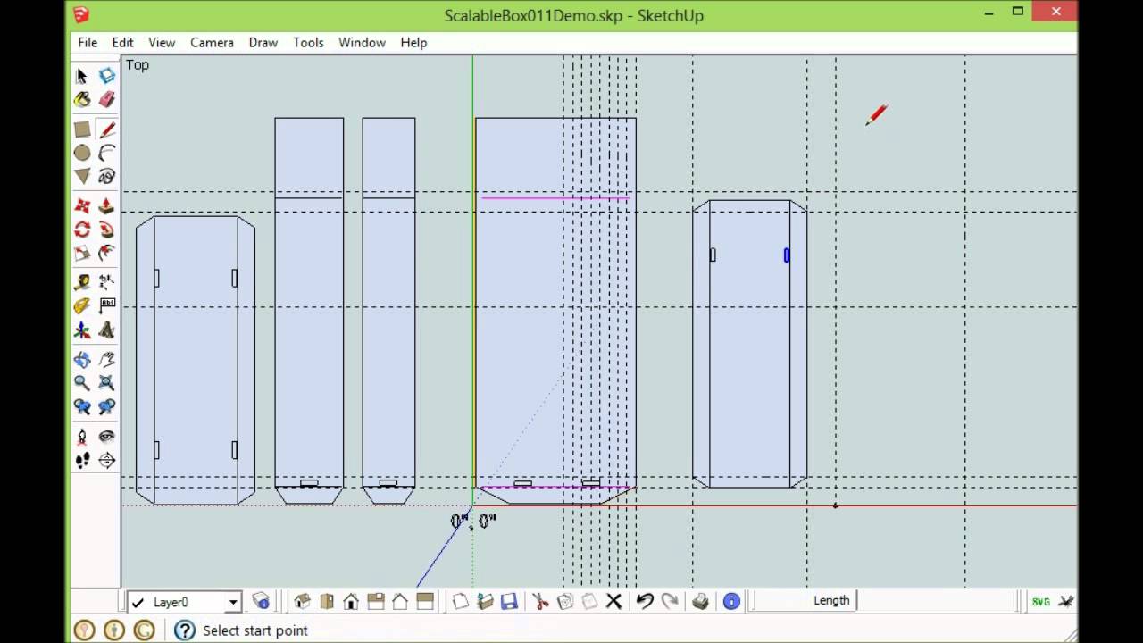 DIY Shipping Box Design in Sketchup - YouTube