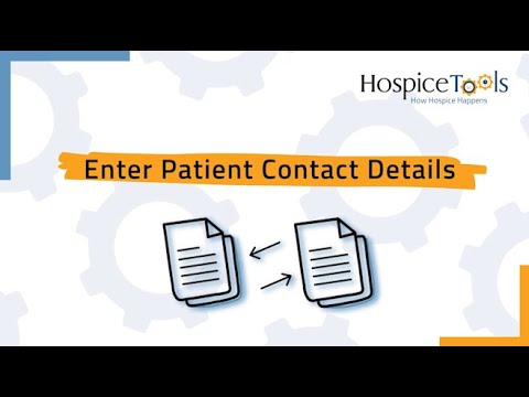 Hospice Tools EMR: How to Enter Patient Contact Details & Caregivers ...