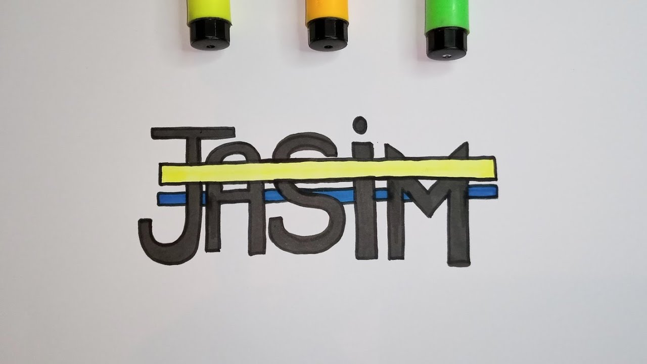 How to darw Jasim name drawing || name Status - YouTube