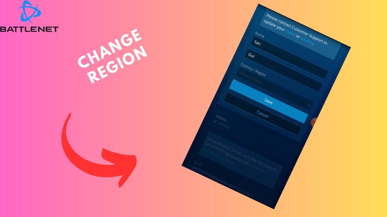 How to change battle.net account region - YouTube