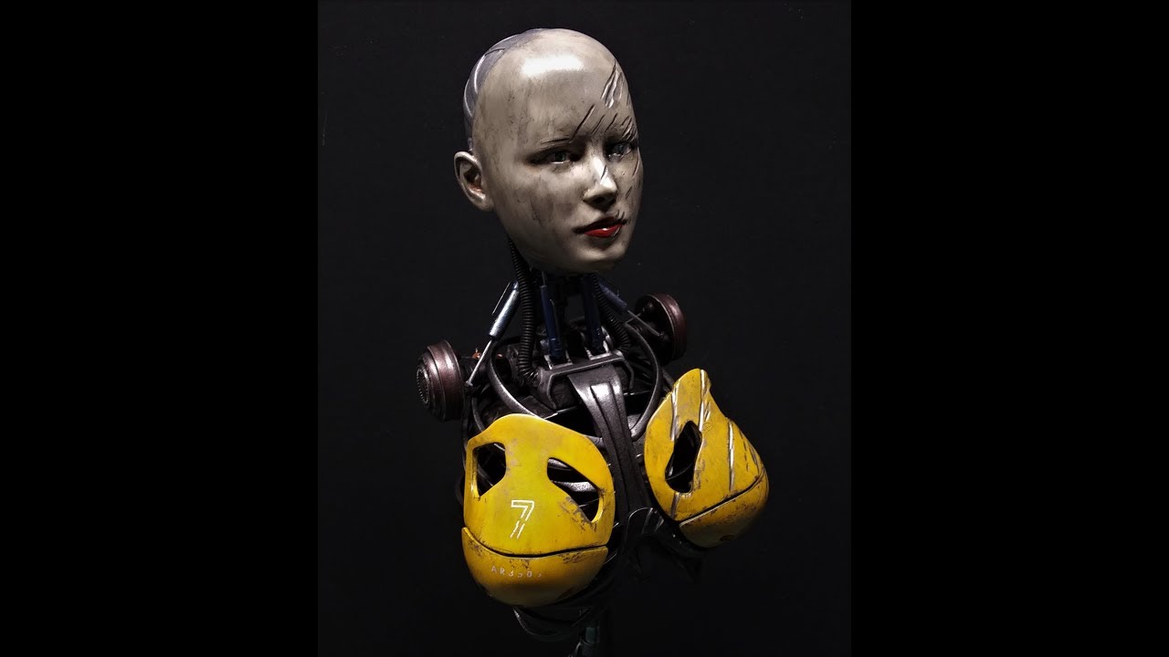 Bella Android 1/4 Scale Model Figure Kit Build Review Weathering Garage ...