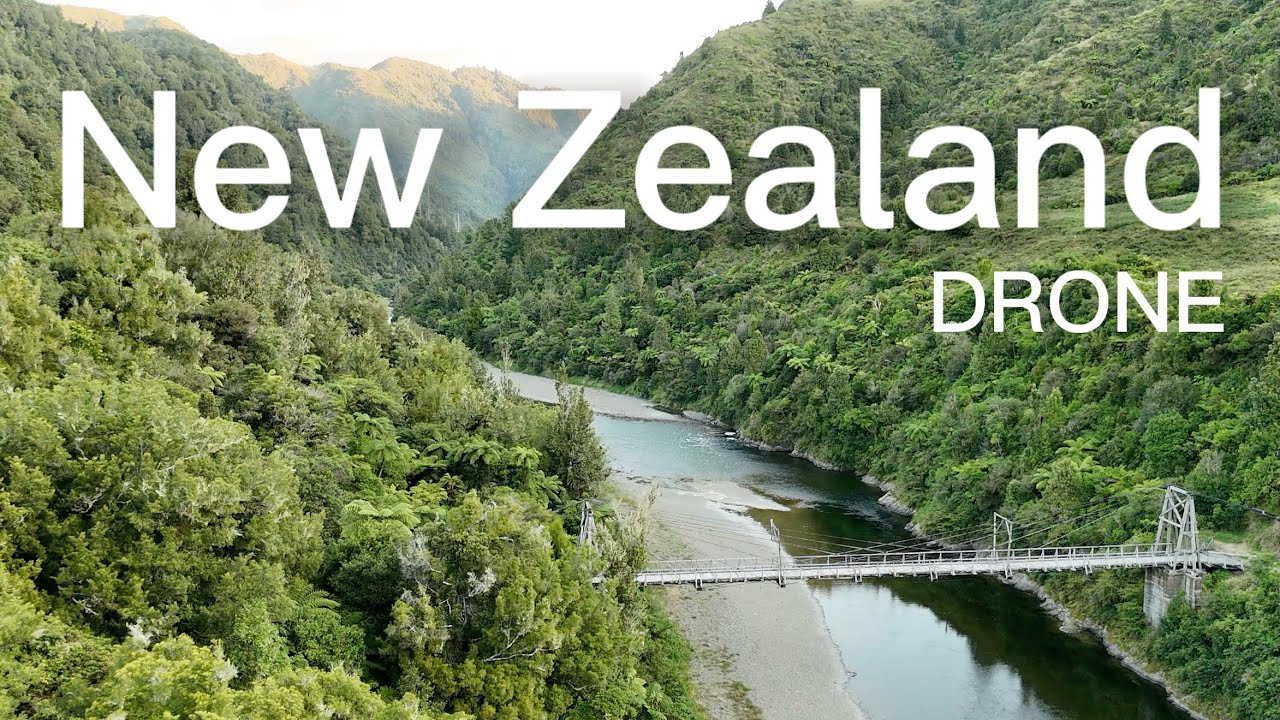 Waioeka River Gorge and Tauranga Bridge 4k Drone Footage - YouTube
