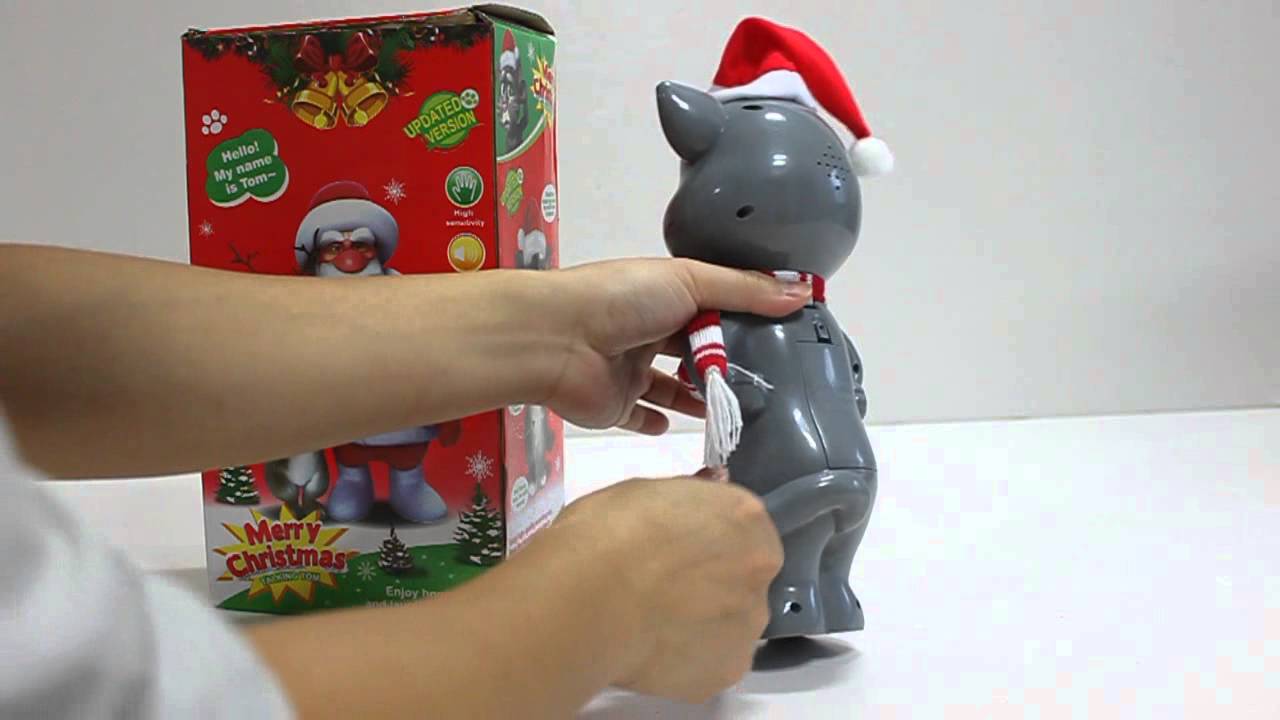 TALKING TOM CAT TOUCH FUNCTION VOICES, TALK BACK REPEATS EVERYTHING YOU ...