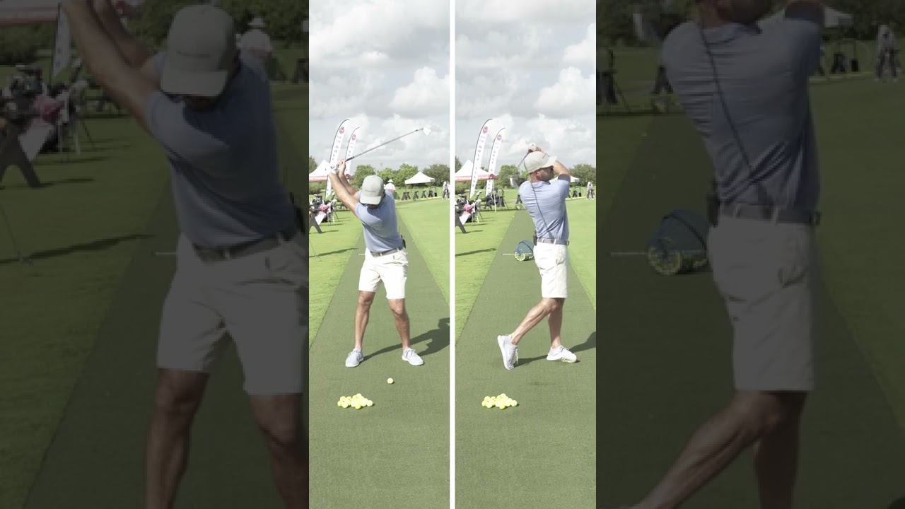 Left Shoulder DOWN, IN and UNDER the Chin #shorts #golfswing #golf # ...