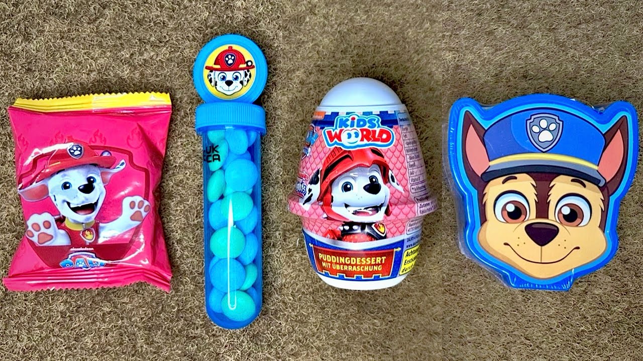 Funny PAW PATROL Candy ASMR | Satisfying Surprise Egg Sweets & Toys ...