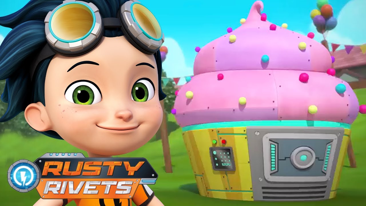 Rusty’s Cupcake Flingbot Goes Out Of Control 🧁! - Rusty Rivets - Full Episodes Cartoons for Kids ...