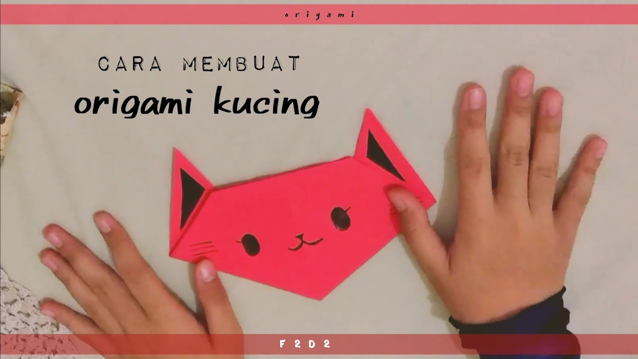 #shorts DIY Origami Kucing 🐱 Cara Mambuat Origami Kucing Dengan Mudah ...