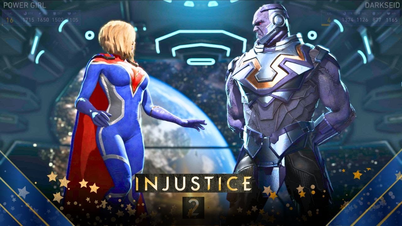 Injustice 2 Power Girl Vs Darkseid Youtube