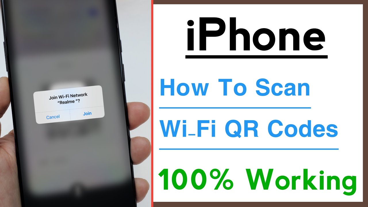How To Scan Wi Fi QR Code On iPhone 2023 - YouTube