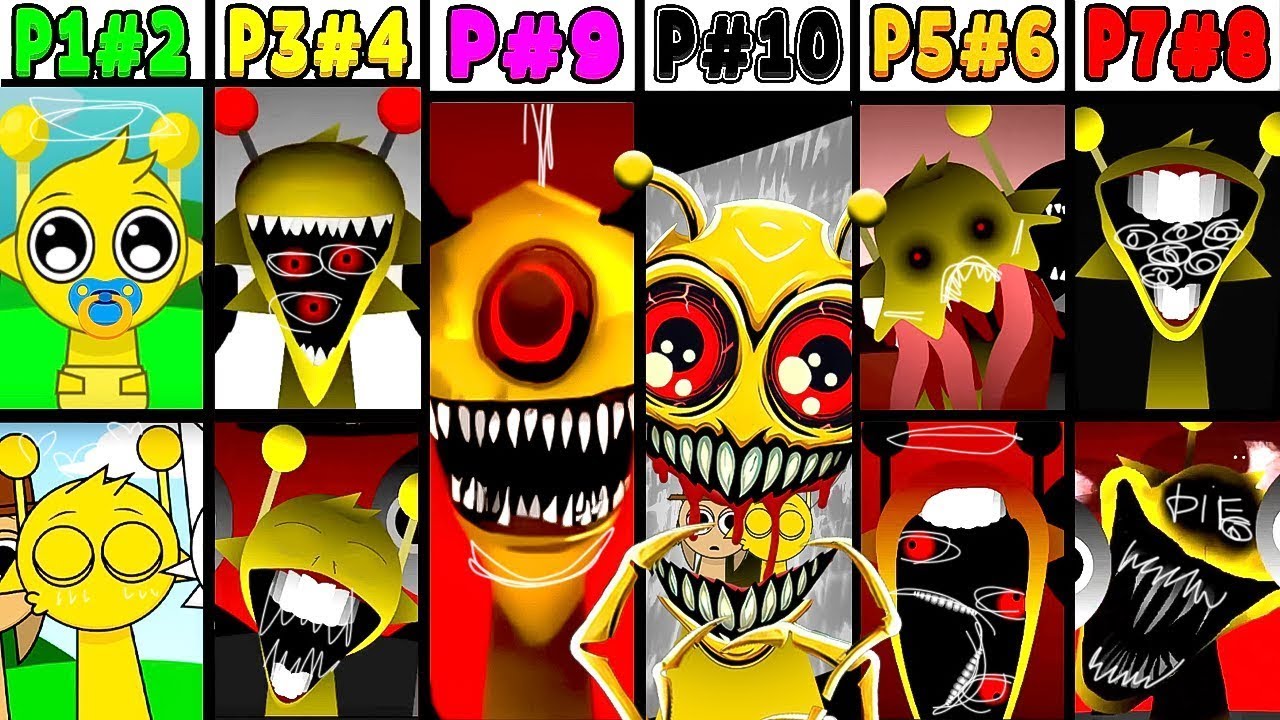 All Phases in Incredibox Sprunki! Phase 2 VS Phase 3 VS Phase 4 VS ...