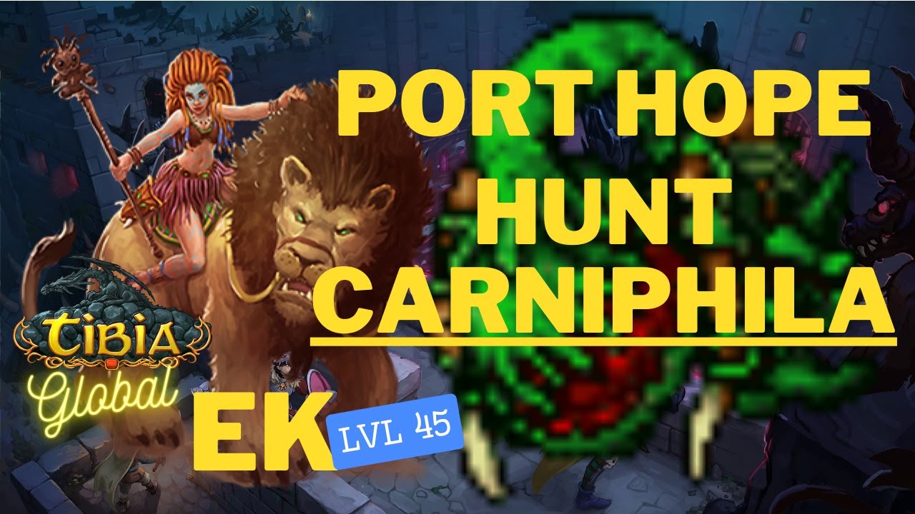 TIBIA - EK LVL 45 COLLABRA - hunting Carniphila ( Tiquanda Laboratory ...
