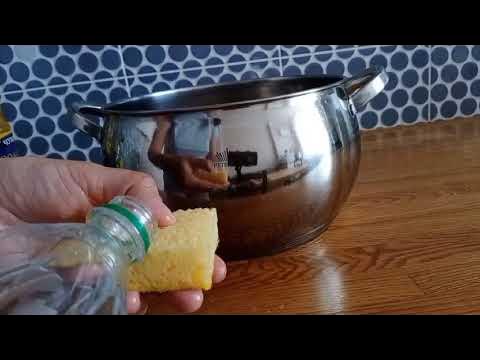 Как почистить кастрюлю из нержавейки - YouTube