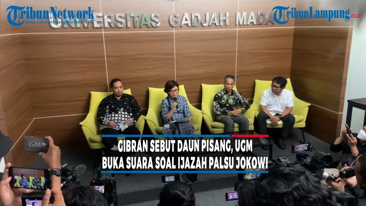 Gibran Sebut Daun Pisang, UGM Buka Suara Soal Ijazah Palsu Jokowi ...