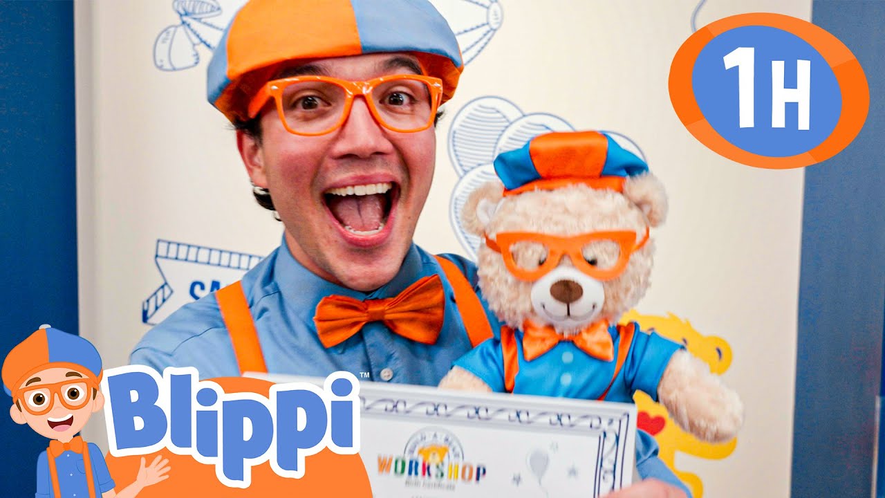 Blippi Makes His Own Teddy Bear! | Be Creative With Blippi | Creative ...