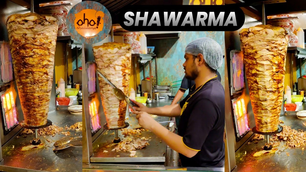 Double Chicken Shawarma Street Food | Oho Shawarma | Best chicken ...