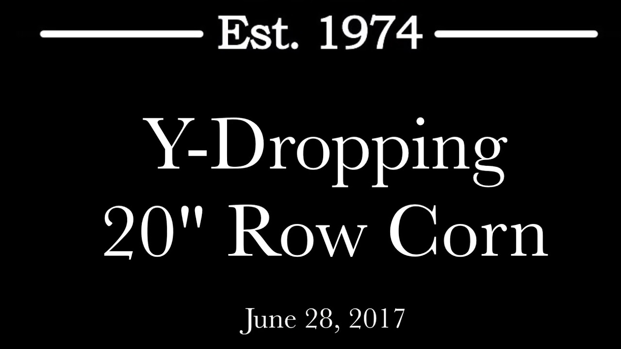 Wendte Farms Ltd: 2017 Y-Dropping 20" Row Corn - YouTube