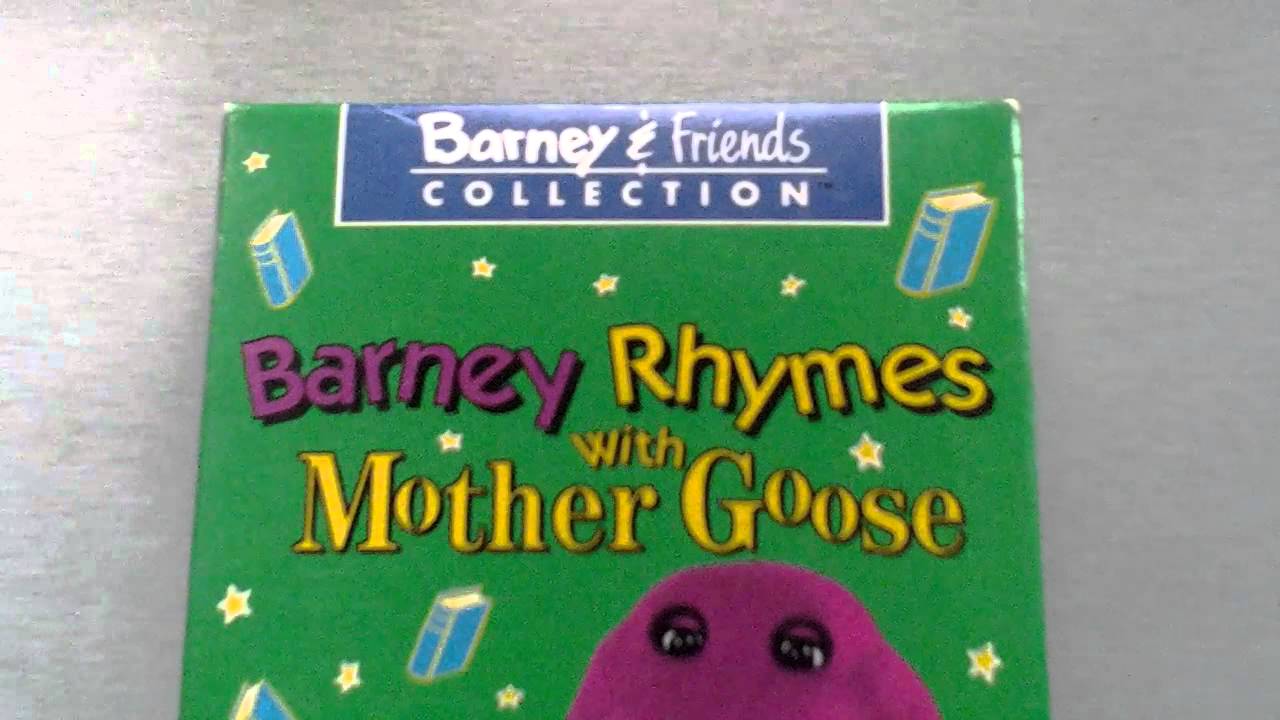 BARNEY VIDEO - RHYMES WITH MOTHER GOOSE - LYONS EDITION VHS - YouTube