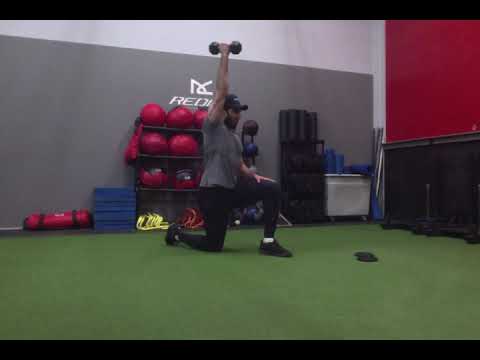 Half Kneeling Shoulder Press - YouTube