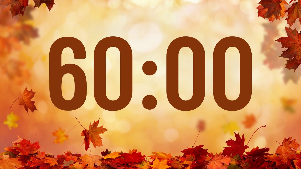 60 Minute Timer Autumn Fall with No Music - YouTube