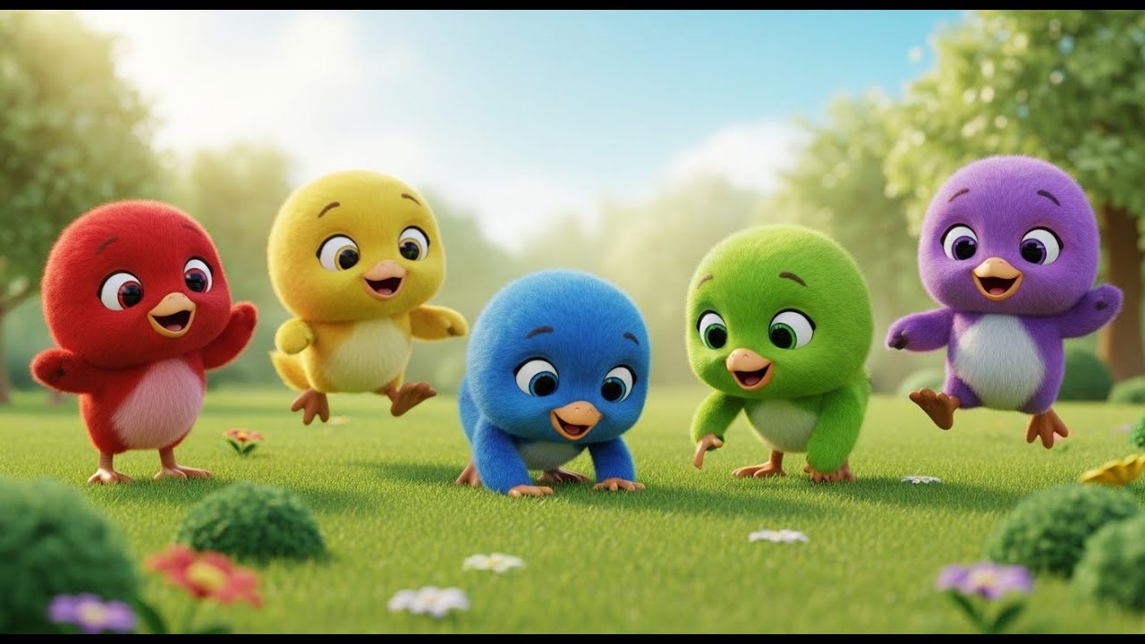 Five Little Kiwis Peck Peck Peck 🥝 | Nursery Rhymes for Kids & Baby ...
