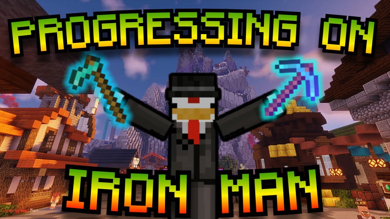 Making MASSIVE Progress On My HYPIXEL SKYBLOCK IRON MAN Profile! - YouTube