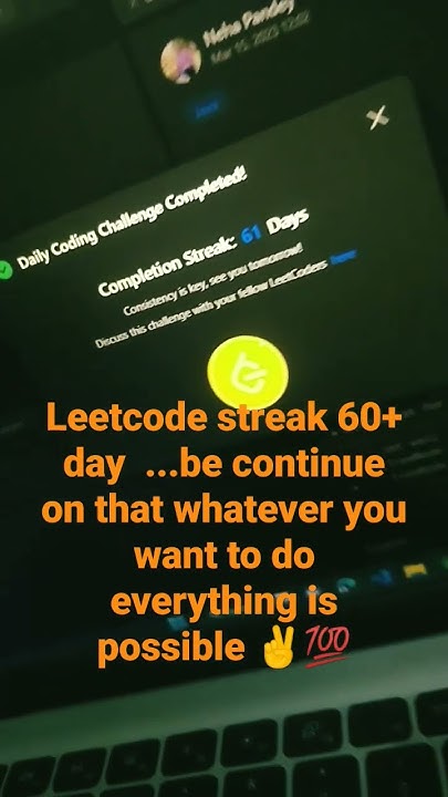 Leetcode Streak Shorts Short Shortsyoutube Shortvideo Leetcode Interview Coding
