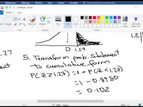 Normal Distribution Example by hand - YouTube