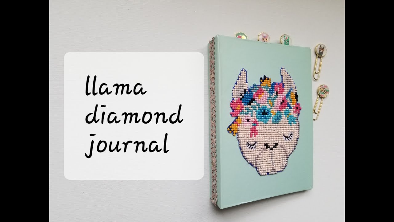 Llama Diamond Art Journal - YouTube