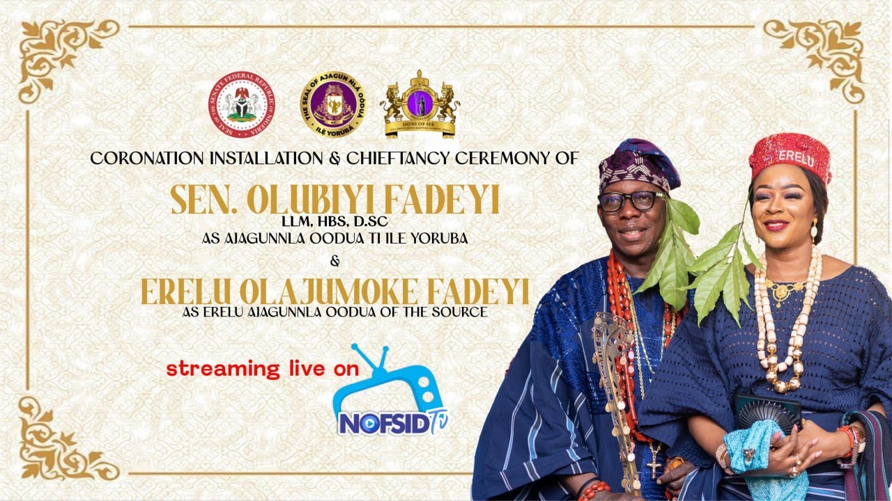 CORONATION INSTALATON & CHIEFTANCY CEREMONY || SEN. OLUBIYI FADEYI ...