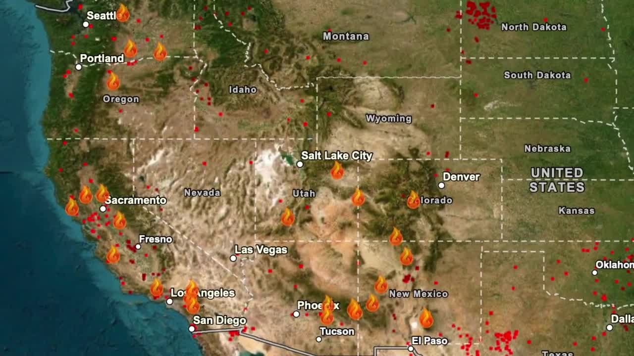 Large wildfires are burning across the West, NIFC helps coordinate ...