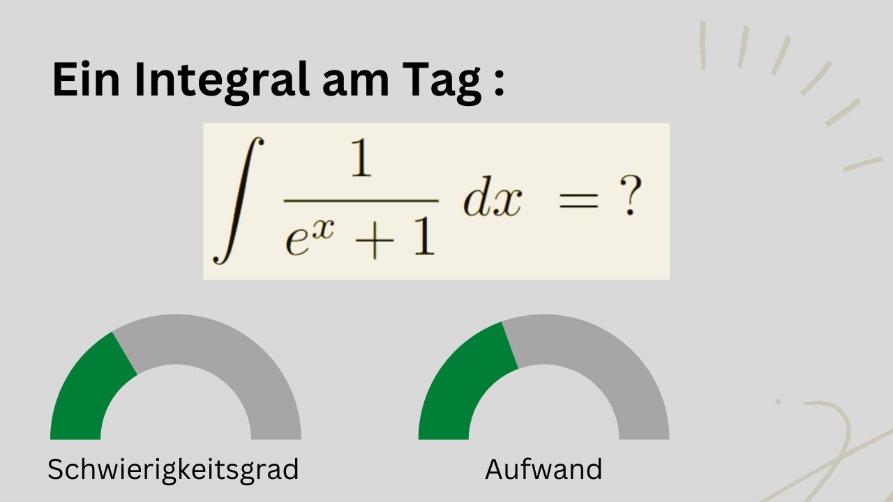 Integral mit e-Funktion lösen - Anwendung der Substitution - YouTube
