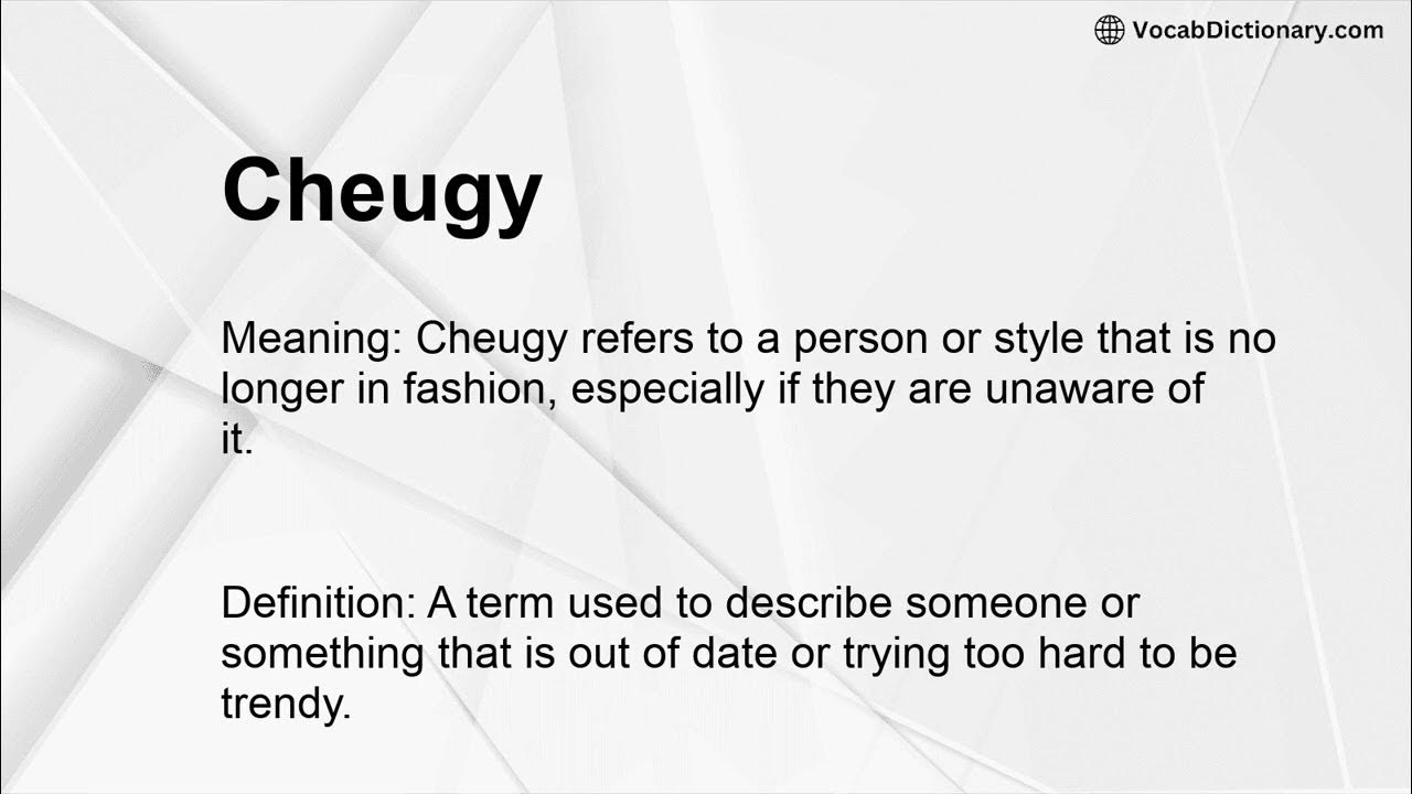 Cheugy Meaning - YouTube