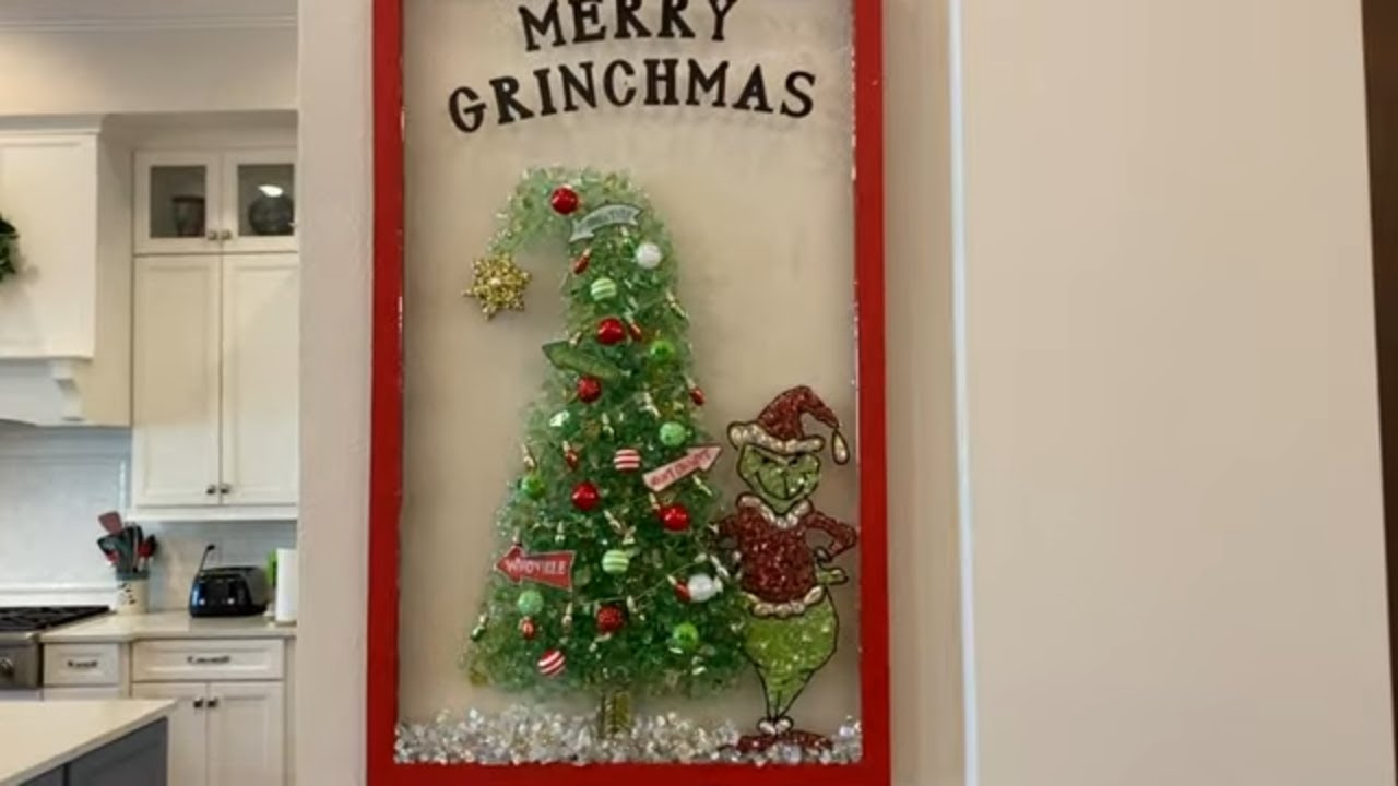# 219 MAKE A GRINCH CHRISTMAS TREE GLASS ON GLASS RESIN & GLASS ART ...