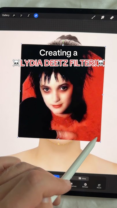 How to Create a Lydia Deetz Filter from Beetlejuice!🖤(Filter on my TikTok) #beetlejuice #filter ...