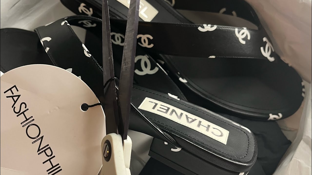 Chanel Sandals Unboxing! Last Season! Crazy CC! - YouTube