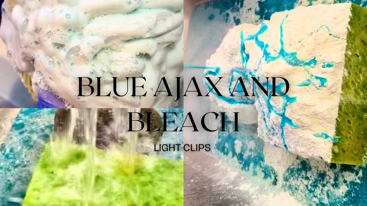 🫧🌲ASMR SPONGE SQUEEZES WITH BLUE AJAX AND COMET/AJAX POWDER 🤤🌲🫧🫧 - YouTube