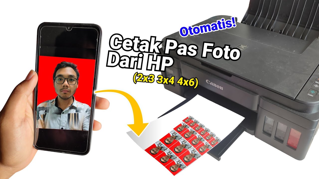 Tutorial Cetak Pas Foto 3x4, 4x6, 2x3, Menggunakan HP dan Printer Biasa ...