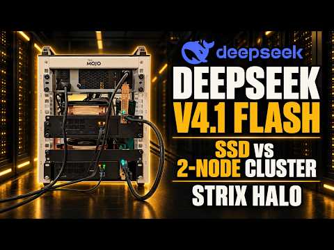 DeepSeek V4.1 Flash on Strix Halo: Single-Node SSD vs Two-Node Cluster (DwarfStar)