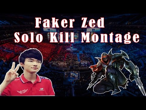 Faker Zed  Solo Kill Montage - Faker Zed 1v1 Montage