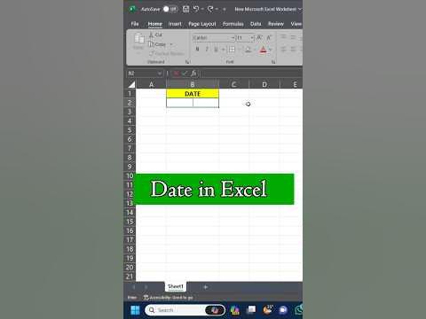 Date in excel shortcut #exceltech #excel #tutorial #excelworld #howto #tips - YouTube