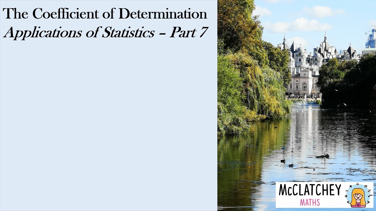 How to calculate and interpret the coefficient of determination - YouTube