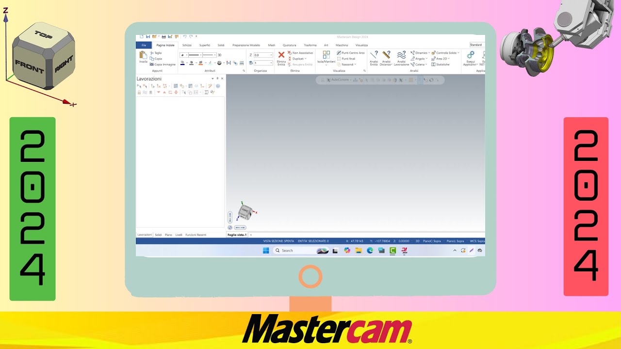Install mastercam 2024 italian - YouTube
