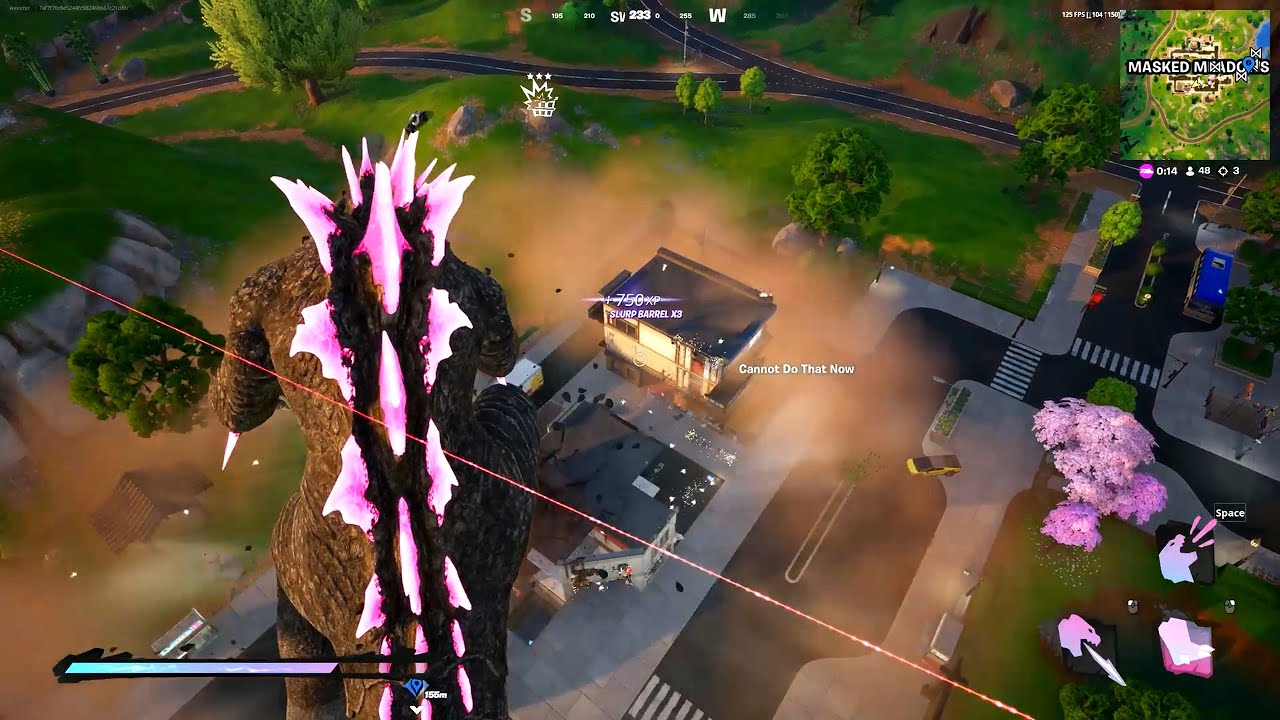 Send opponents flying with Godzillia Stomp Fortnite - YouTube
