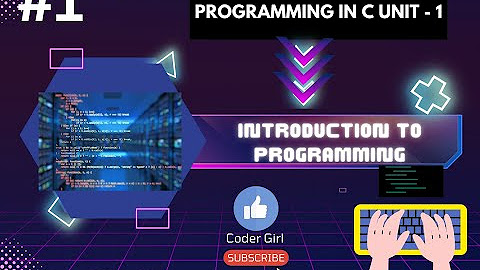 UNIT-1 PROGRAMMING IN C - YouTube