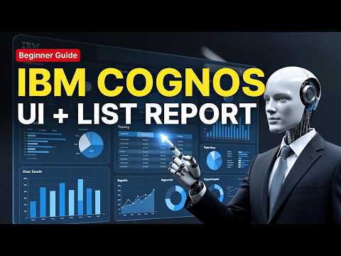 3. UI Overview + Create Simple List Report (Step-by-Step) | IBM Cognos Tutorial for Beginners