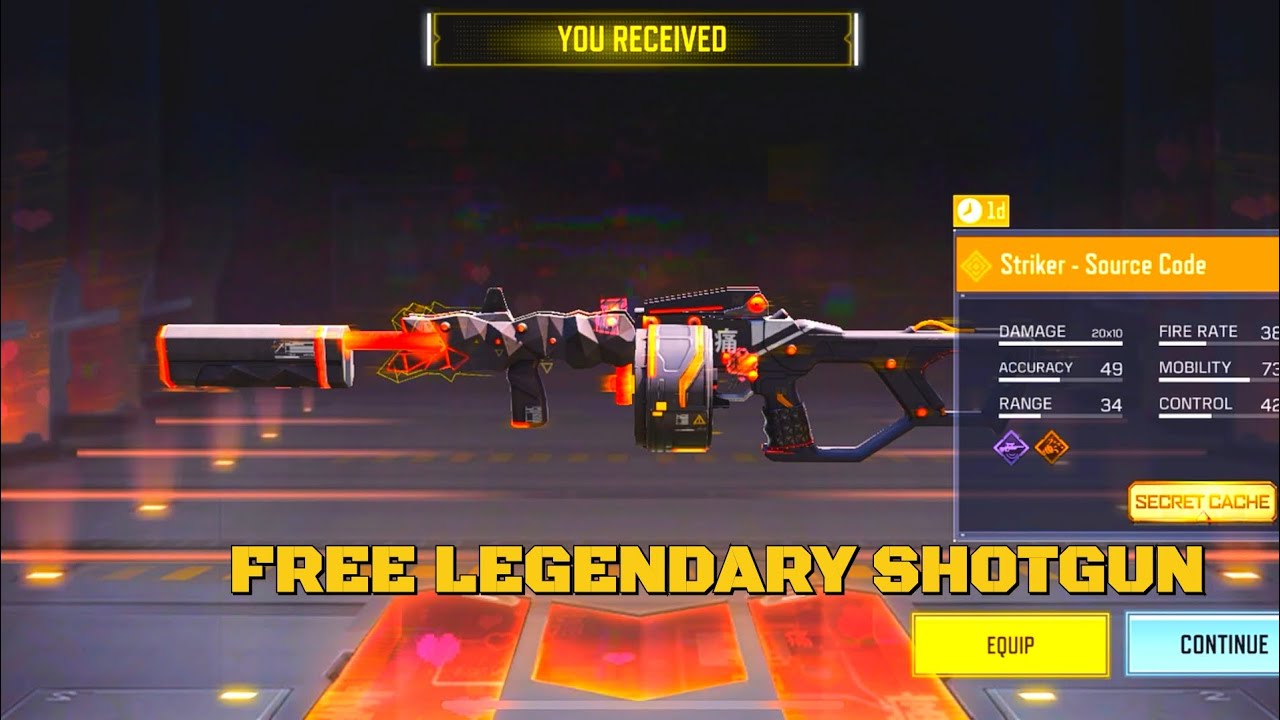 FASTEST WAY TO UNLOCK NEW LEGENDARY STRIKER SHOTGUN IN CODM - YouTube