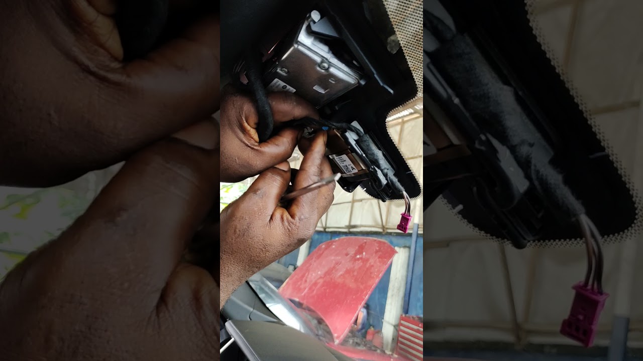 How to remove inner mirror range rover 2018 - YouTube